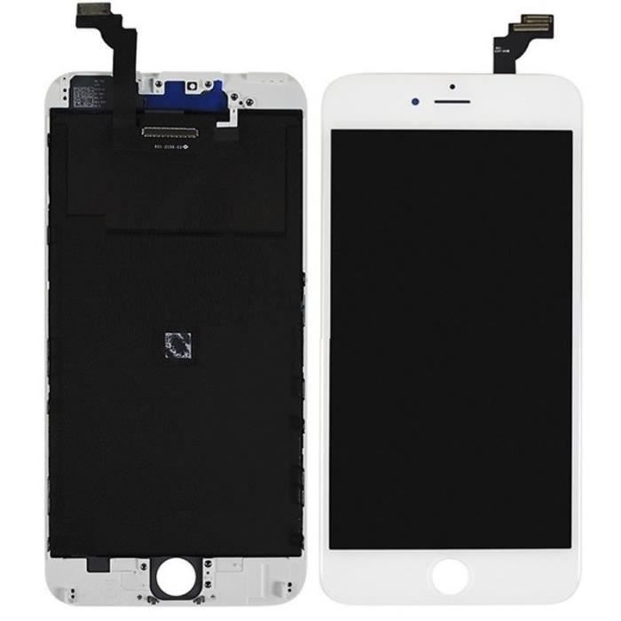 LCD-PHONE - Ecran LCD + Vitre Tactile Sur Chassis - iPhone 6 Plus Blanc ...
