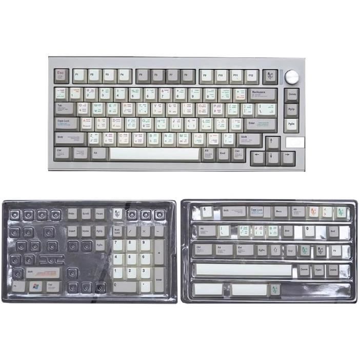 Keycaps De Remplacement Cherryprofile Retro Keycap Set Pour Claviers ...