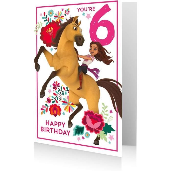 Carte D'Anniversaire Officielle Spirit Pour 6 Ans[u3616] - Cdiscount ...