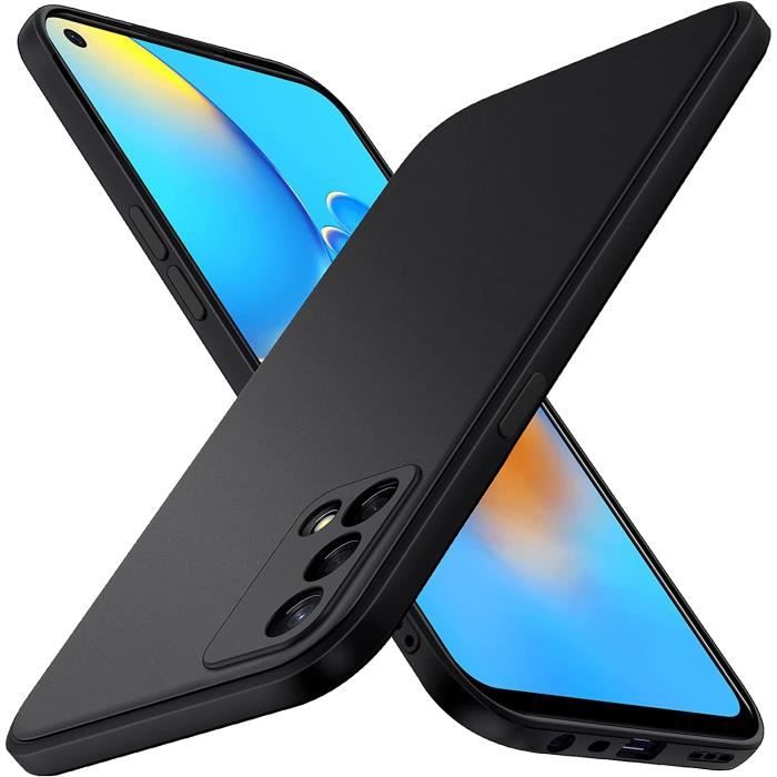 Coque noire mate OPPO A74 4G OPPO A95 4G OPPO Reno 6 Lite avec protection l'appareil photo ...