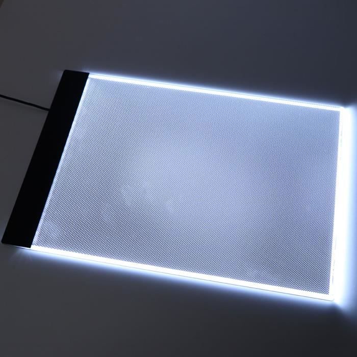 Dilwe Planche à dessin LED A4 LED Art Board Light Pad traçant le ...