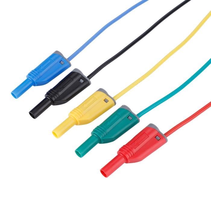 Cordon de test - GOTOTOP - P1050-1 - 5 pièces - Silicone souple - 1000V ...