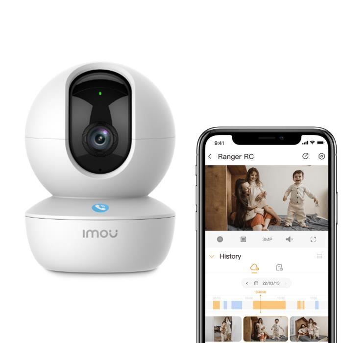 IMOU Caméra Surveillance 2.5K(5MP) Caméra Wifi 360° Blanc - Cdiscount ...