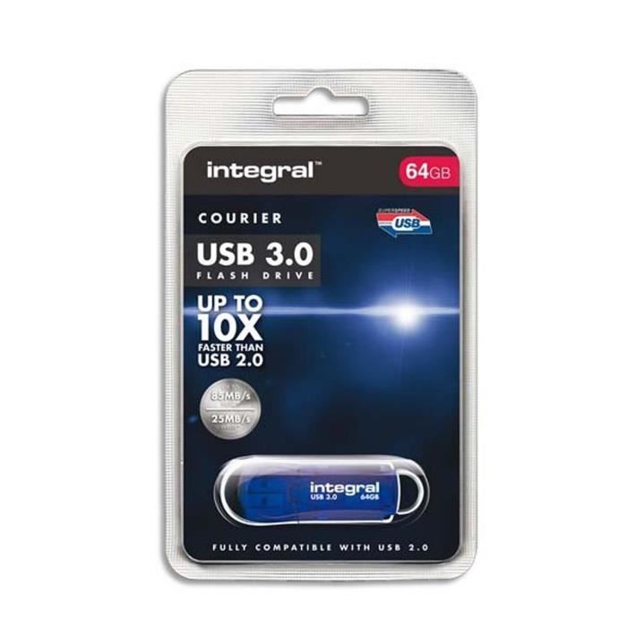 INTEGRAL Clé USB COURIER - 64GB - 3.0 - Cdiscount Informatique