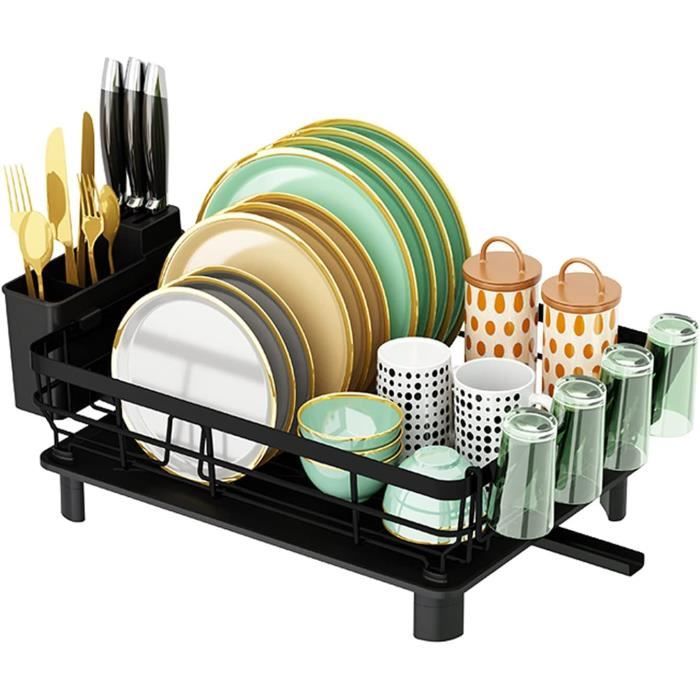 Egouttoir Vaisselle sur Evier Égouttoir à Vaisselle Noir Egouttoir ...