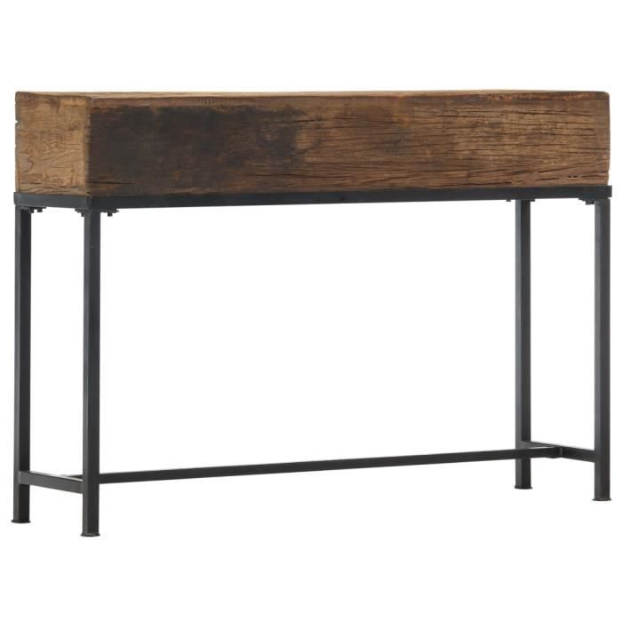 DBA(282891)Table console 120 x 30 x 80 cm Bois de récupération massif ...