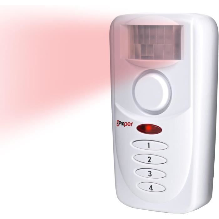 Alarme - Détecteur De Mouvement Pir Avec Clavier, Sirène De 110Db, 120 ...