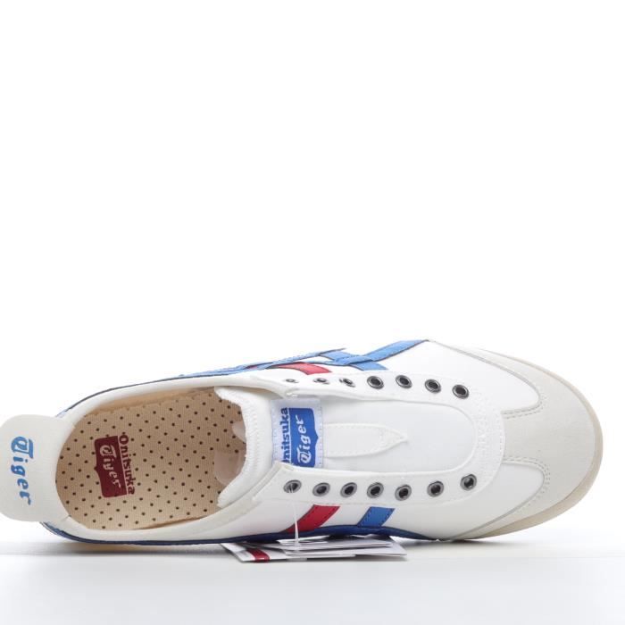 BASKETS Asicss Onitsuka-Tiger-Mexico 66 blanc bleu DL408-0146 Homme ...