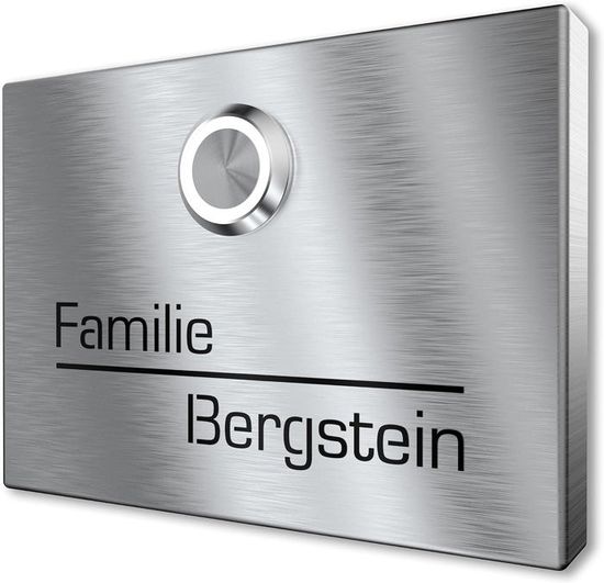 Plaque De Sonnette En Saillie En Acier Inoxydable V2A Avec Gravure Par ...