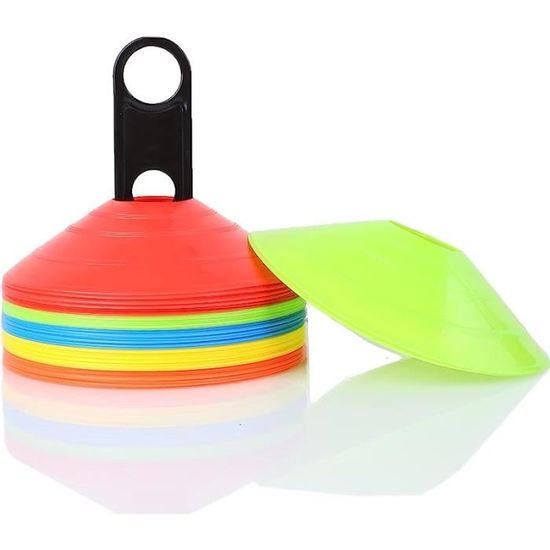 50pcs Plots de Marquage,Plot Football Entrainement avec 5 Couleurs,Plot ...