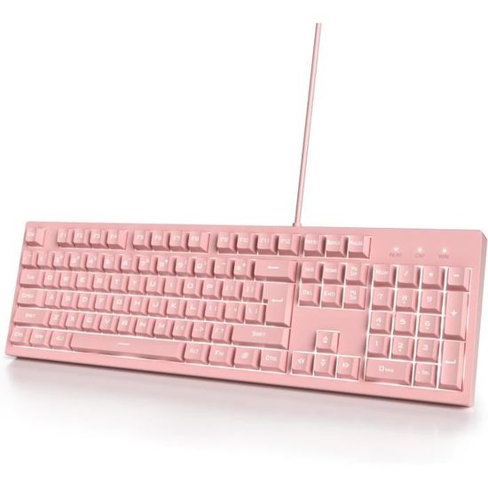 Clavier À Membrane Mécanique Avec Rétroéclairage Led,Clavier De Jeu À ...