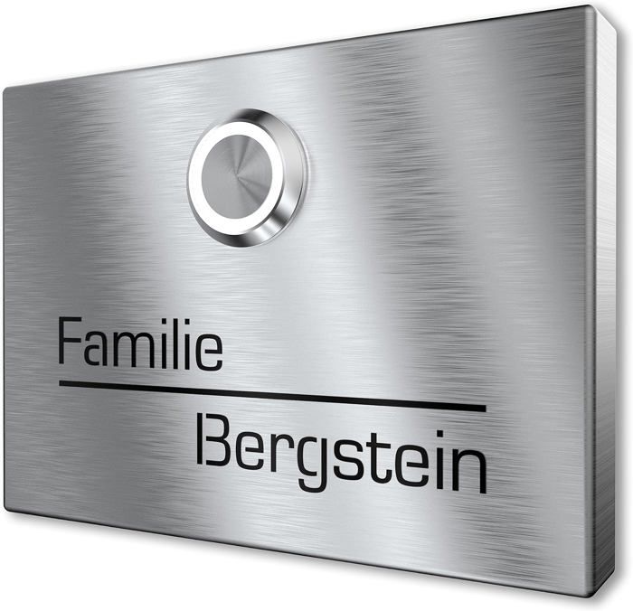 Plaque De Sonnette En Saillie En Acier Inoxydable V2A Avec Gravure Par ...