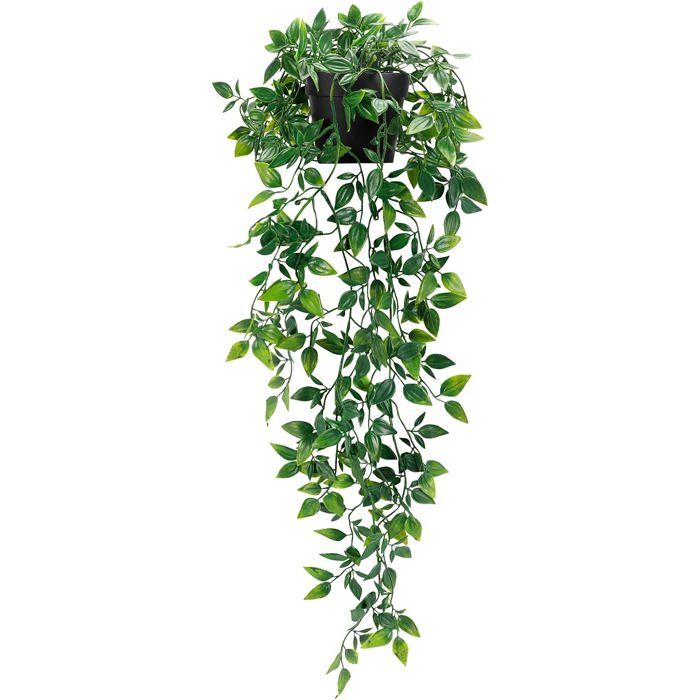 Lot de 1 plante artificielle suspendue, fausse plante en pot pour ...