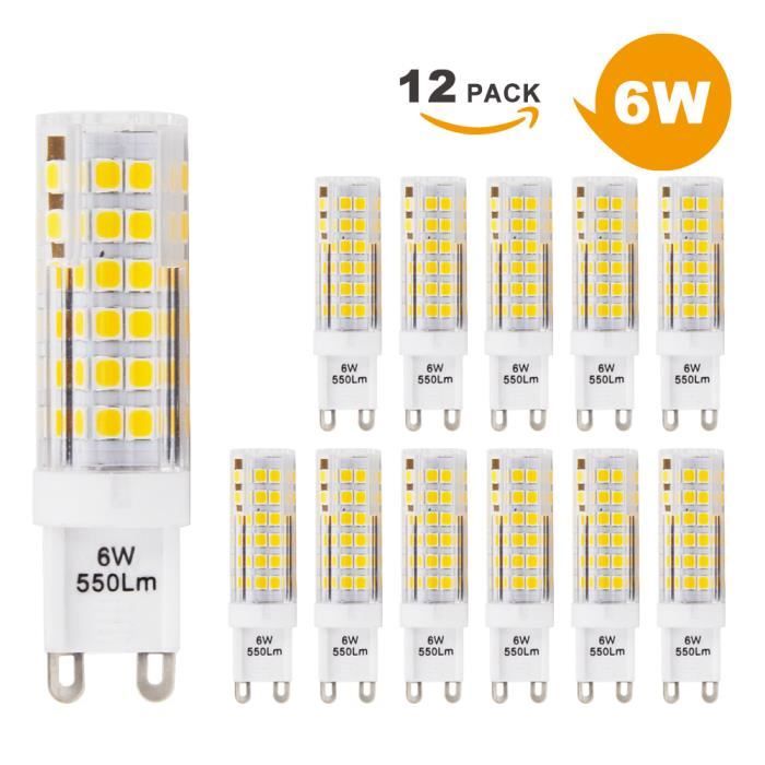 Lampe Ampoule à LED G9 GU9 Economique Haute Luminosité 6W 550Lm AC220V ...