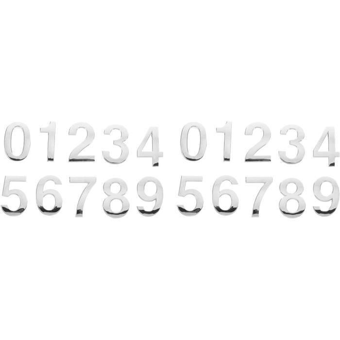 20Pcs Number Number Stickers 0-9 Numéros de Portes Auto- Adhésifs ...
