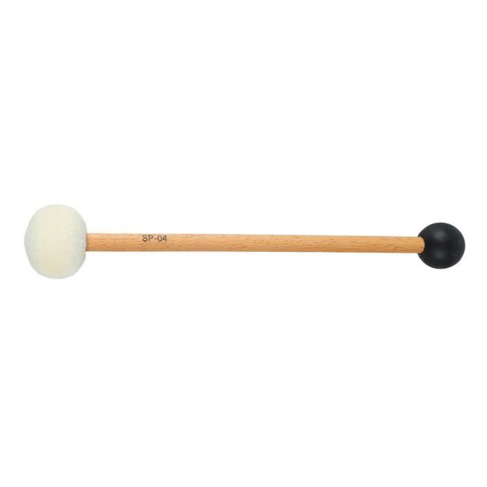 Maillet de tambour en feutre doux - Dilwe - Forte percussion - Bois et ...