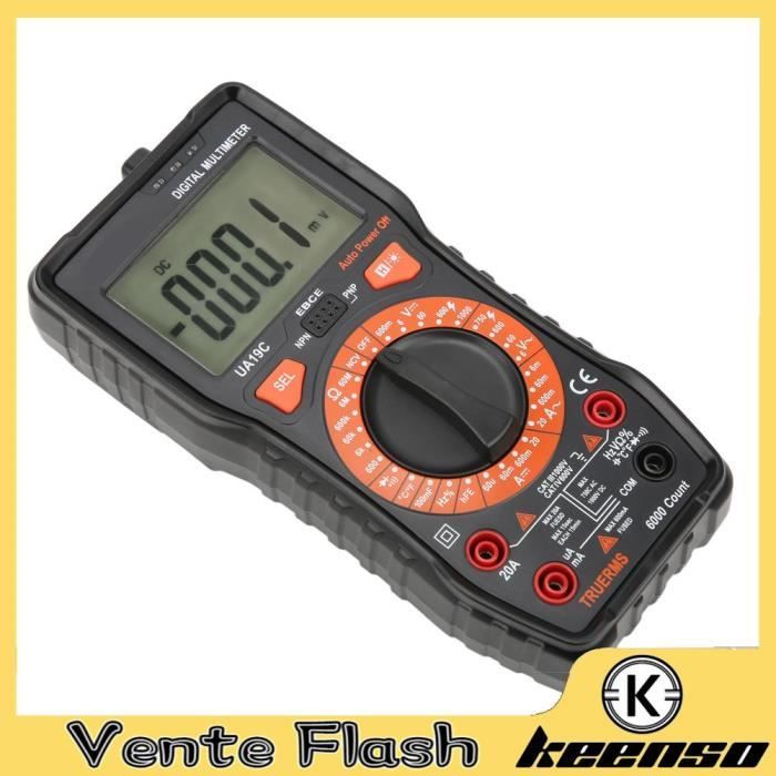 EJ.life Multimètre digital Multimètre Numérique, Matériau ABS Grand ...