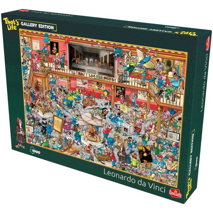 Goliath puzzle Leonardo Da Vinci 36,5 x 27 cm 1000 pièces - Cdiscount ...