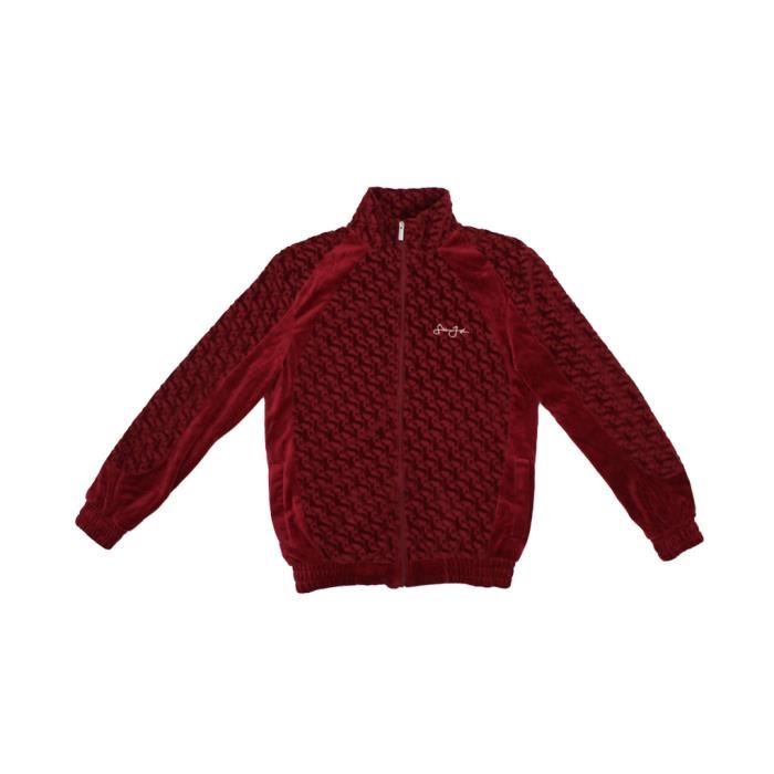 Veste en velours Sean John Monogram Devorée - dark red - XS Dark red ...