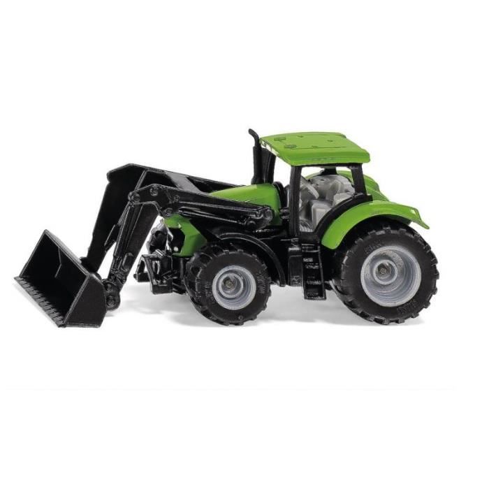Modèle réduit - SIKU - Tracteur Deutz-Fahr - Métal/Plastique - Chargeur ...