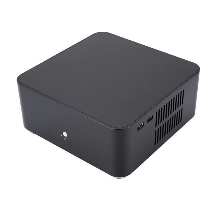 Tbest Boîtier ITX Mini boîtier d'ordinateur ITX boîtier en alliage d ...
