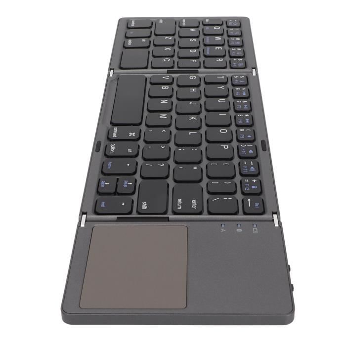 Tbest Clavier sans fil pliable 3 Clavier Pliant avec Pavé Tactile 63 ...