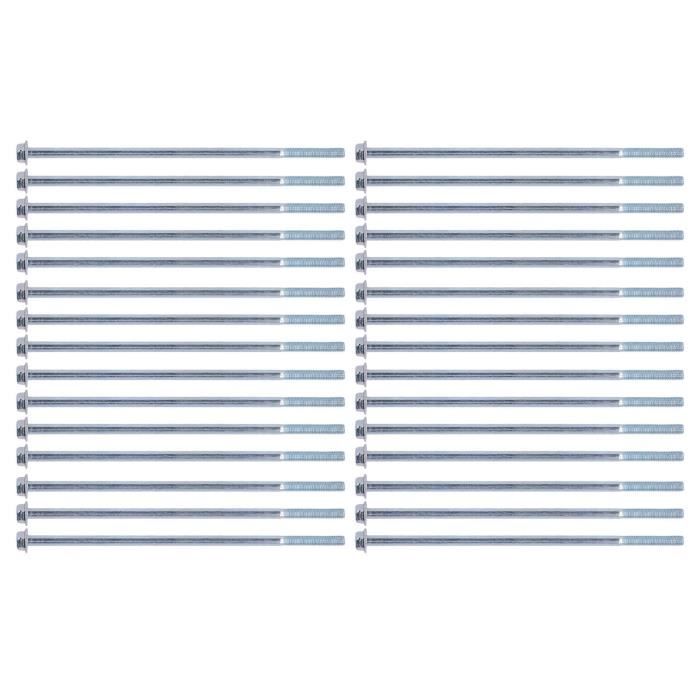 Tbest Vis longue hexagonale 20 pièces boulon à bride hexagonale étendu ...