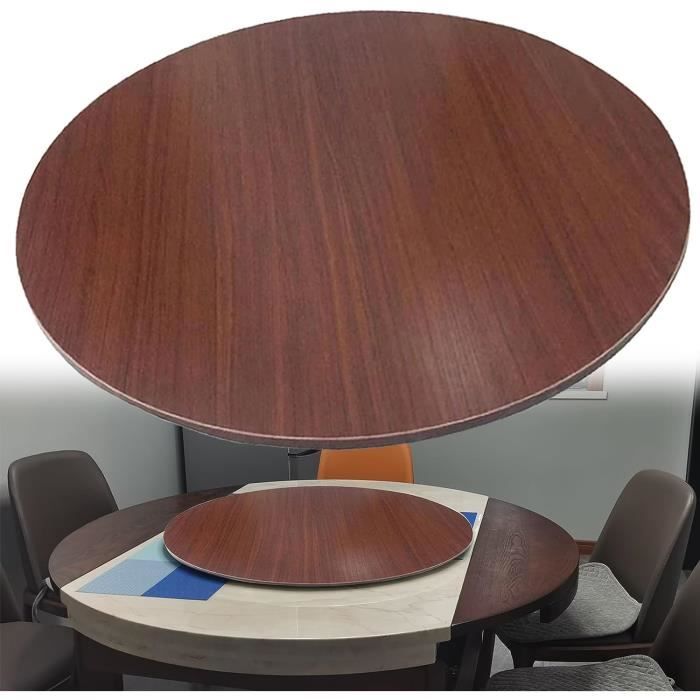 Table Tournante En Bois Ronde, Grand Plateau Tournant De Table À Manger ...