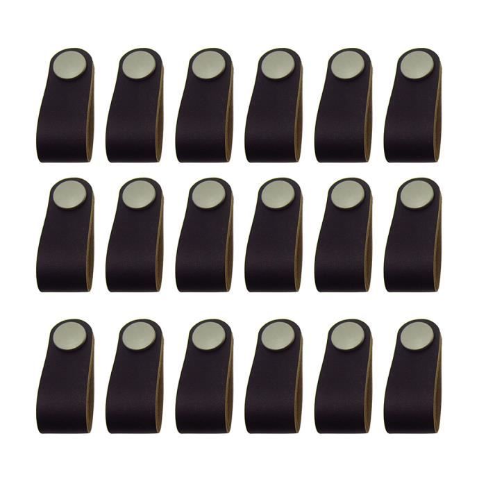 18x Poignée En Cuir Synthétique Boucle Clip Main Avec Boucle ...