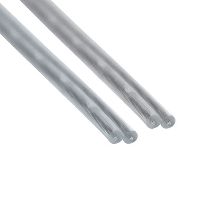 10M Fil Électrique Transparent 2 Fils,Plat Et Flexible Pvc Cuivre De ...