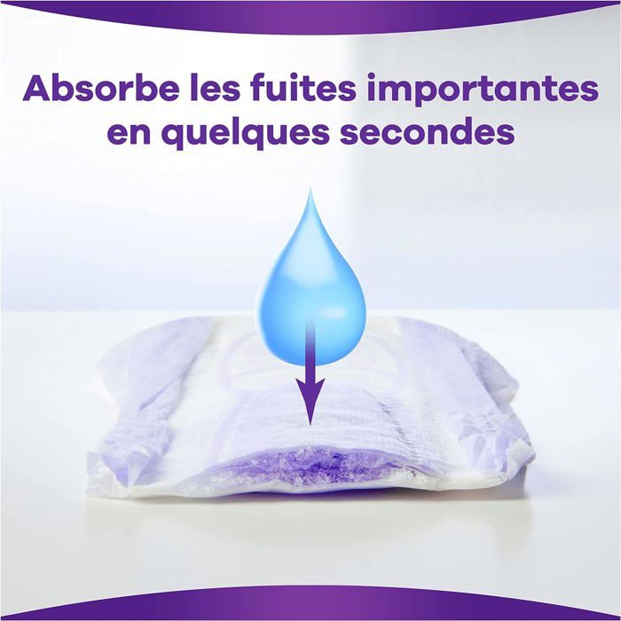 Discreet, 26 Serviettes Hygiéniques Incontinence Femme, Long 4 Gouttes ...