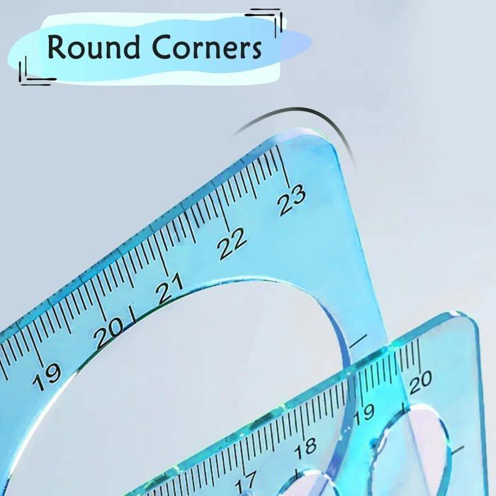 4 Pcs Cercle Pochoir Cercle Gabarit 4 Couleurs Plastique Gabarit Dessin ...