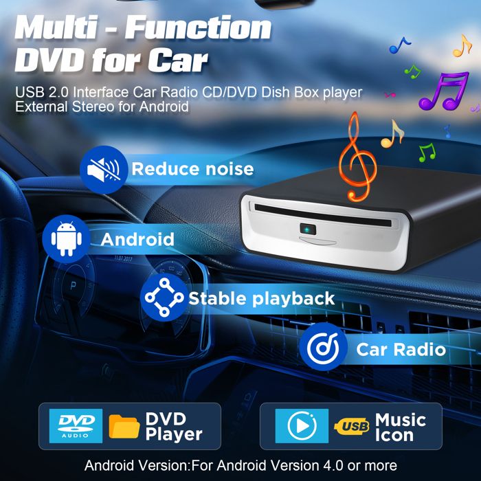 Lecteur Cd Usb Voiture
