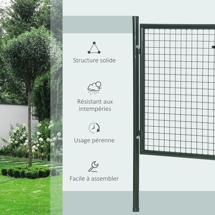 Portail en maille de jardin portillon de jardin porte de jardin ...