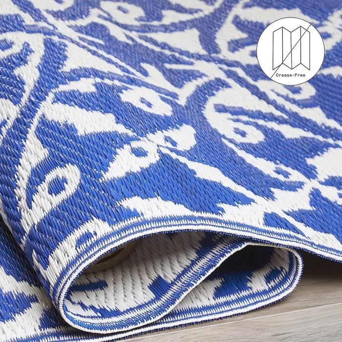 Azulejo carrelage Tapis d'extérieur - San Juan Bleu foncé - résistant à ...