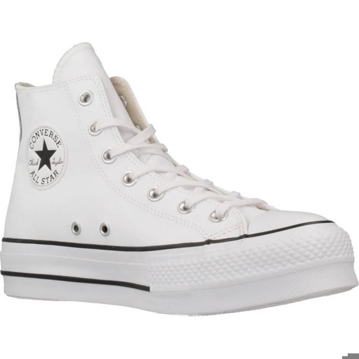 Converse Cuir Blanc Femme