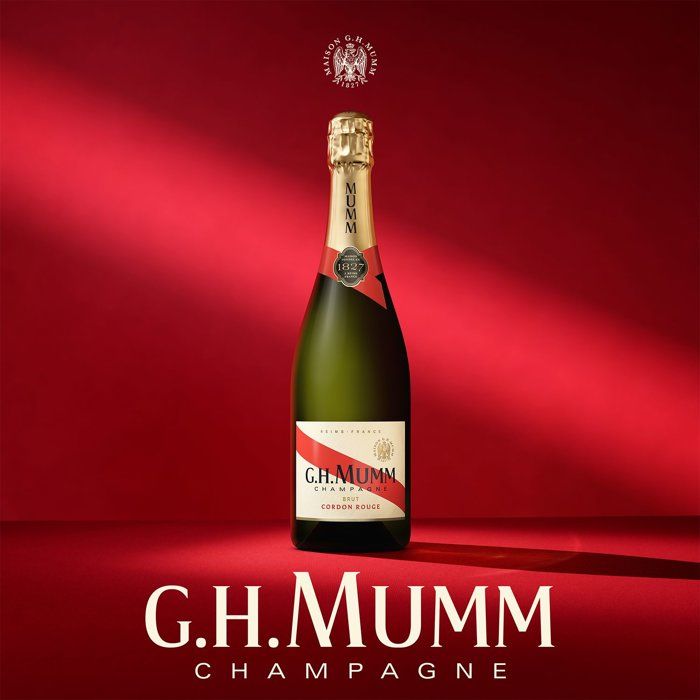 Coffret Champagne Craft Mumm Cordon Rouge + 2 flûtes - La cave Cdiscount