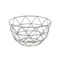 FRANDIS Corbeille à fruits - Triangles - 26x26x14cm - Gris clair mat ...