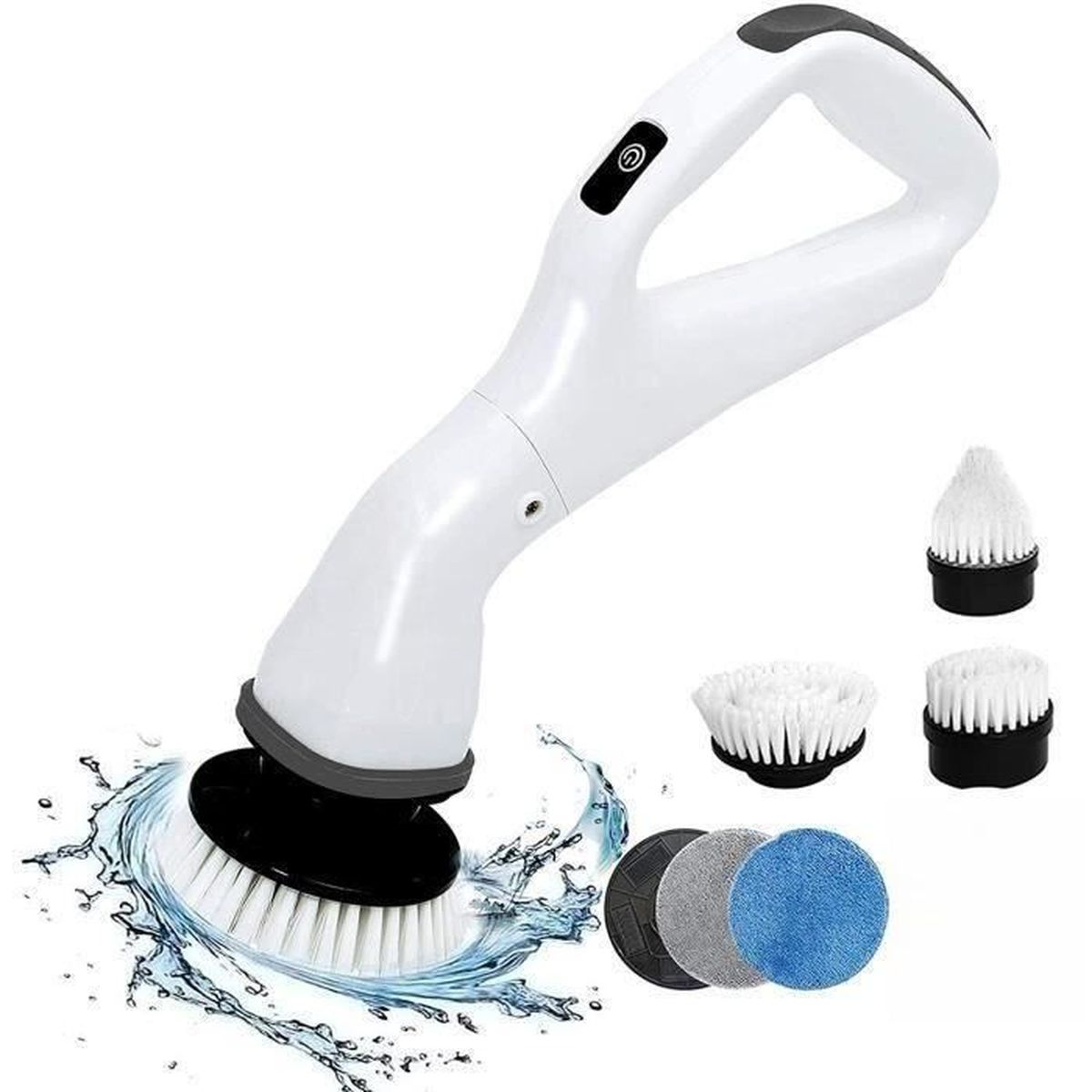Brosse Rotative Nettoyage Salle de Bain Kit de Brosse Electrique ...