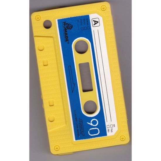 Coque Iphone 3 Cassette K7 jaune Retro Vintage - Coque souple en ...
