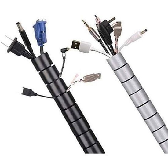 2X 1.5M Cache Cable, 2pcs Cable Management Cache Cable TV Mural ...