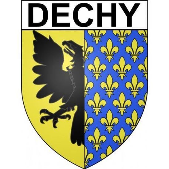 Dechy 59 ville Stickers blason autocollant adhésif - Taille : 4 cm - Cdiscount Auto