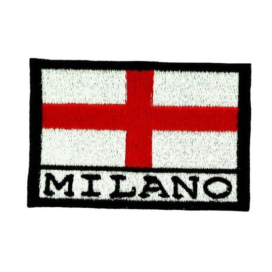Patch ecusson thermocollant drapeau milan milano - Cdiscount Beaux-Arts ...