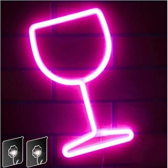 Enseigne Au Néon En Verre À Vin Led Enseignes Au Néon Pour Décoration ...
