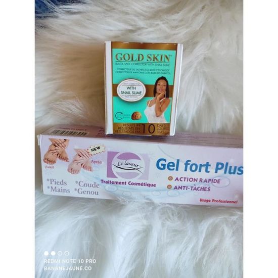 Gel fort plus et crème visage anti tâches gold skin - Cdiscount Au ...