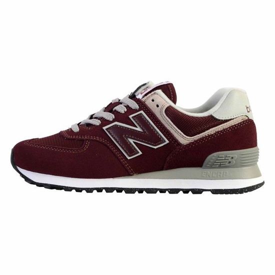 Chaussure Homme New Balance ML 574 Rouge - Textile - Lacets Rouge ...