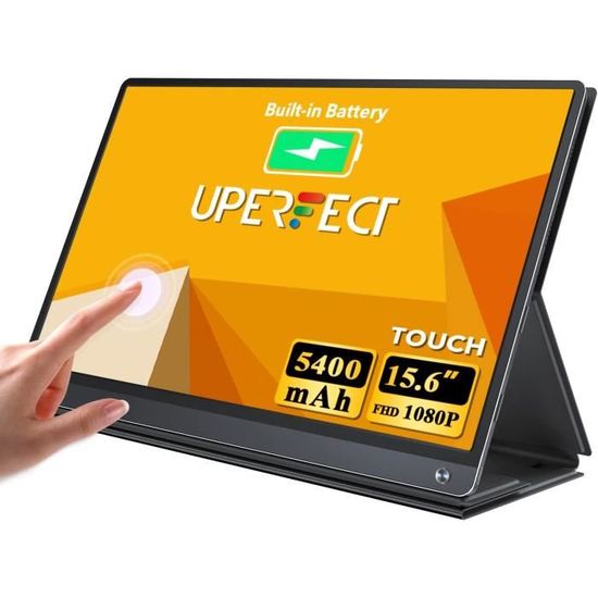 UPERFECT Ecran Portable, 15,6 Pouces Écran Tactile Moniteur Portable ...