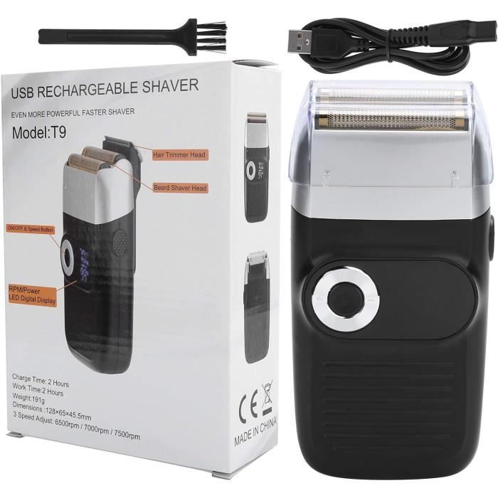 Rasoir électrique pour Hommes, Rasoir électrique 2 en 1, Tondeuse à ...