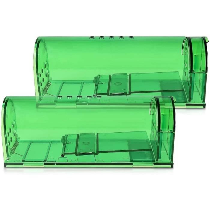 Ytrew Lot de 2 pièges à souris réutilisables 20 cm de large, attrape ...