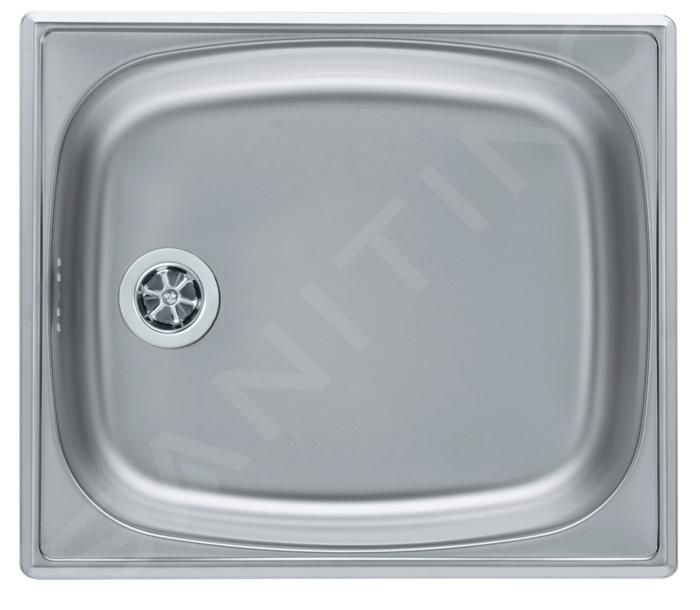 Évier - ALVEUS - Basic - Inox - 380x440 mm - Vidage manuel - 1 bac ...